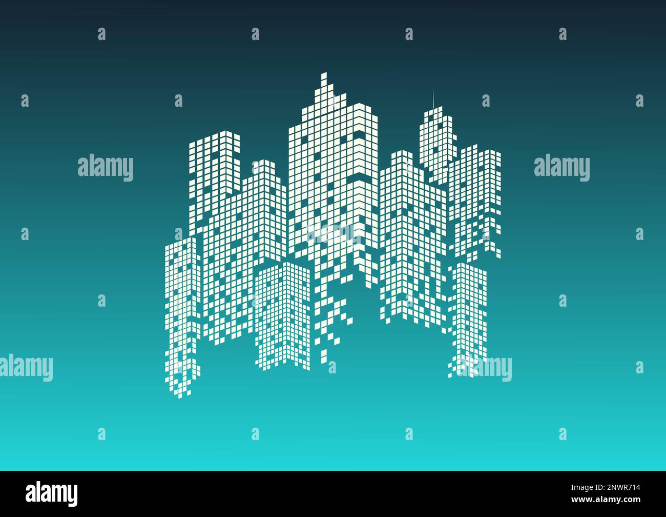 Smart city futuristic technology background.Vector illustration Stock ...