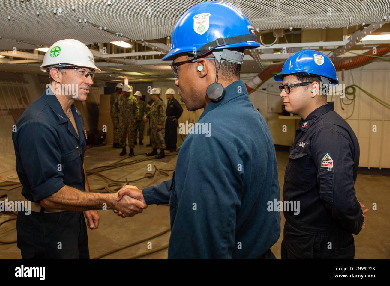 SAN DIEGO (Jan. 23, 2023) Capt. Aaron Taylor, (left), commanding ...