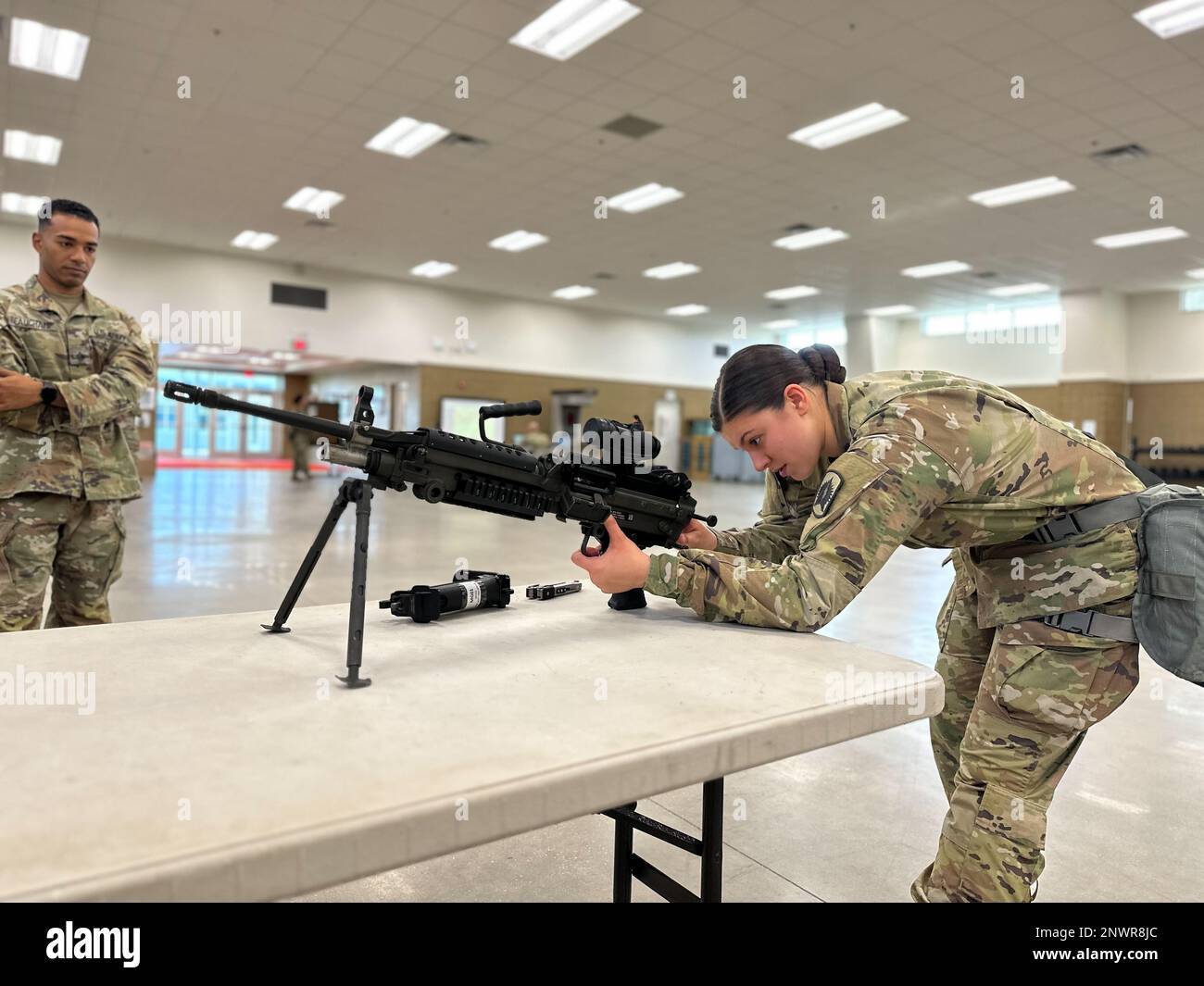 Sgt. Haley G. Riley, an Avenger Crewmember with Headquarters Battery ...
