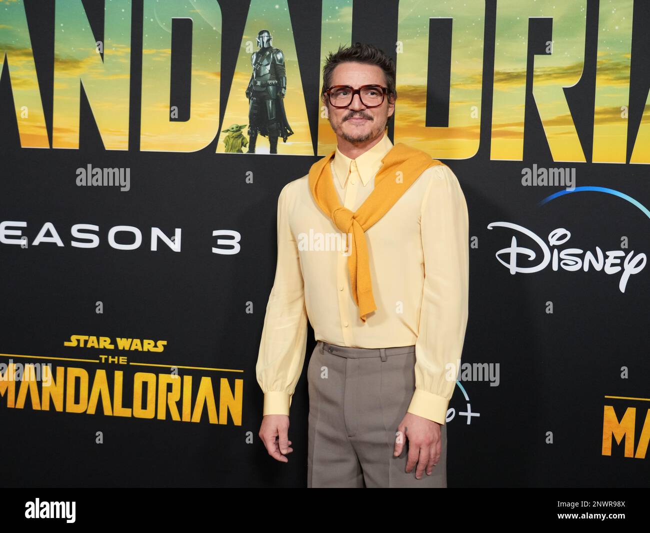 Hollywood, CA, February 28, 2023. Pedro Pascal arrives at the Disney+ ...