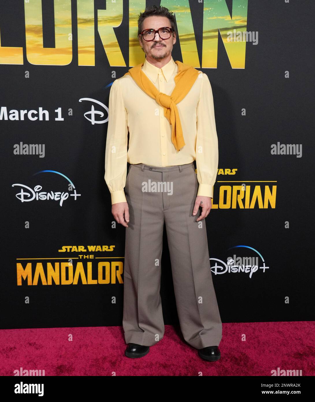 Hollywood, CA, February 28, 2023. Pedro Pascal arrives at the Disney+ ...