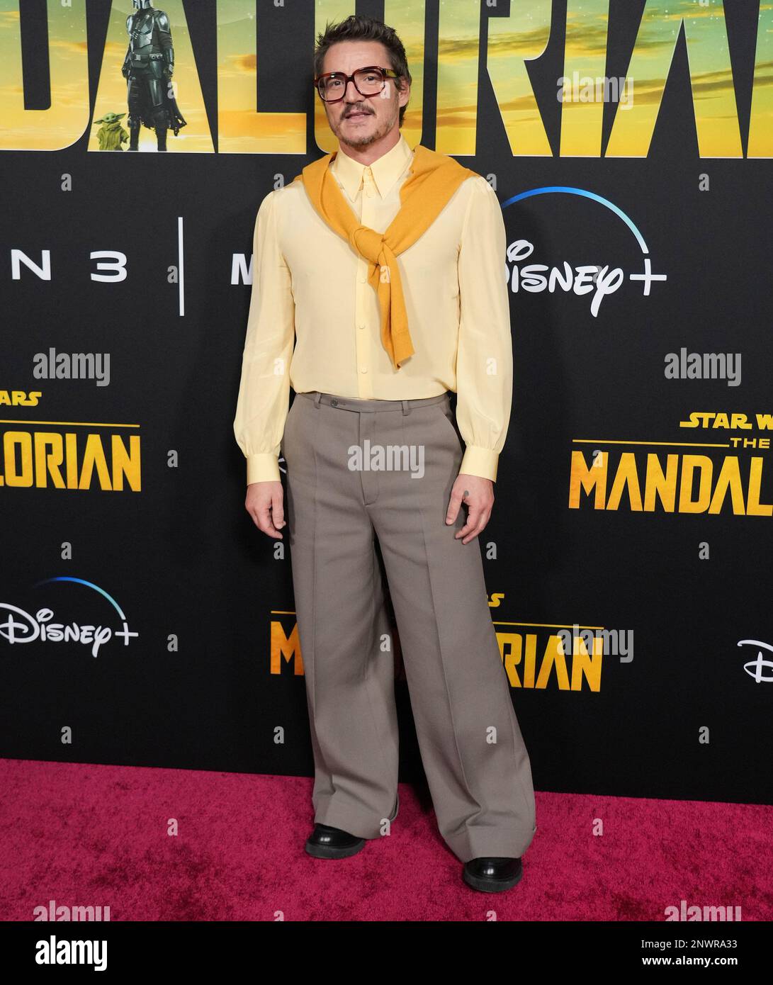 Hollywood, CA, February 28, 2023. Pedro Pascal arrives at the Disney+ ...