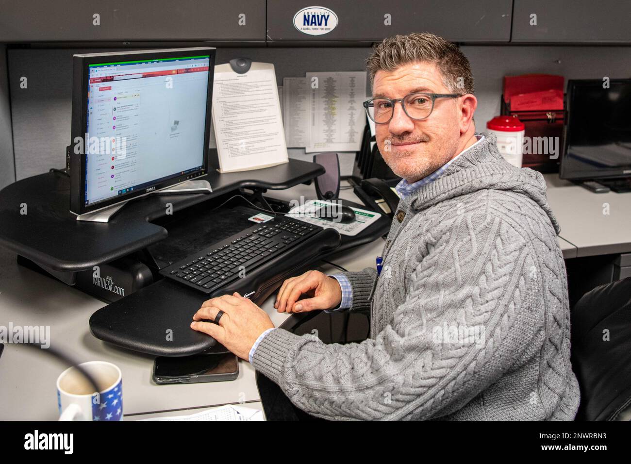 Scott Rose, an investigator with the Security Department at Recruit ...