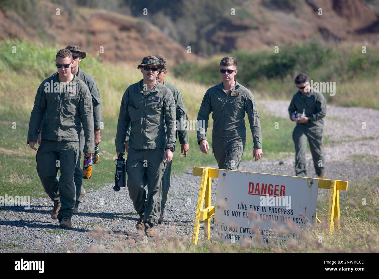 U.S. Marines with various Explosive Ordnance Disposal units return from ...