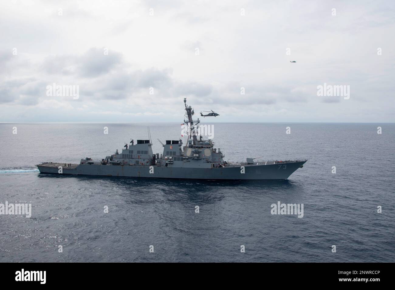 230212-N-ZQ263-1333 SOUTH CHINA SEA (Feb. 12, 2023) The Arleigh Burke ...