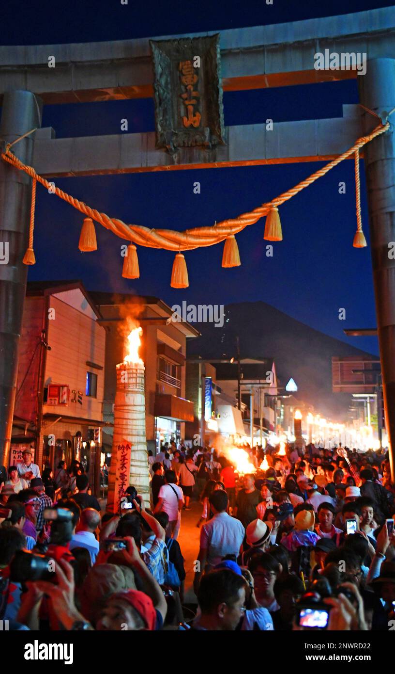 Giant torches, each standing about three meters tall and weighing 200 ...