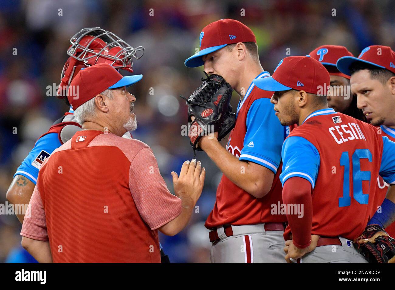 TORONTO, ON - AUGUST 25: Philadelphia Phillies Pitching Coach Rick ...