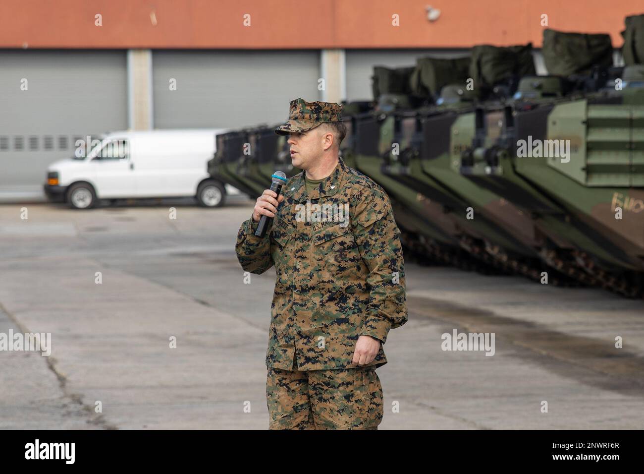 U.S. Marine Corps Lt. Col. William W. Goetz, the incoming commanding ...