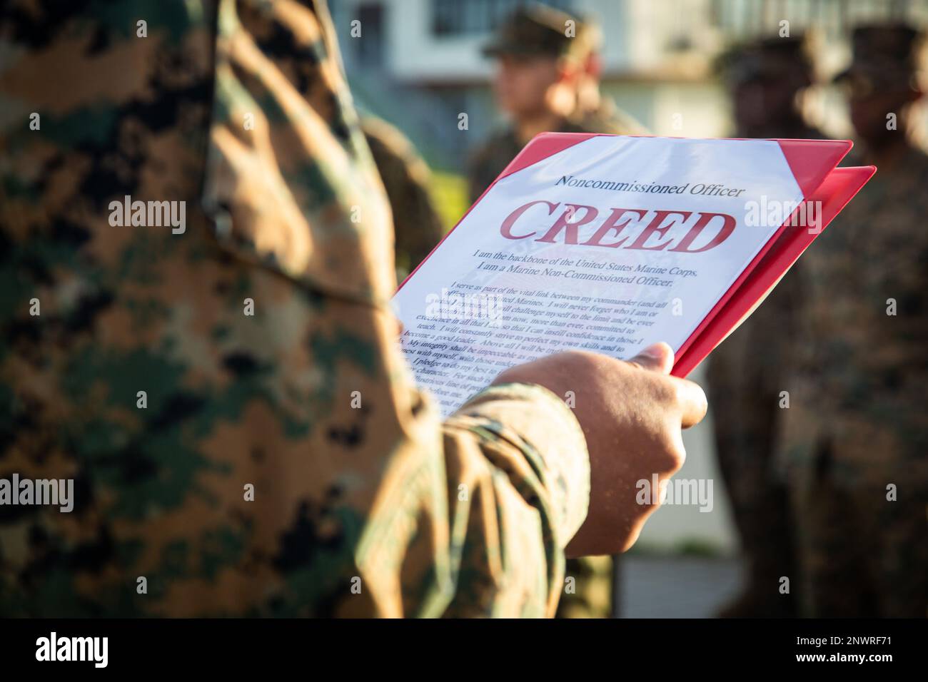 U.S. Marine Corps Sgt. Maj. Damian Sinanon, sergeant major, Marine Wing ...