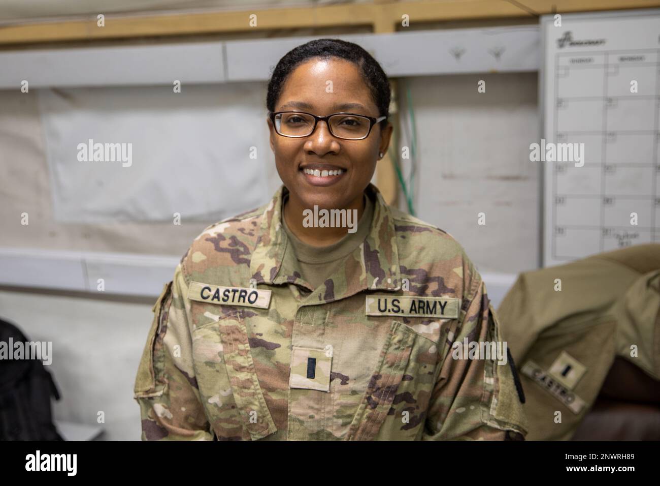 U.S. Army 1st Lt. Irene Castro, an operational law judge advocate with ...