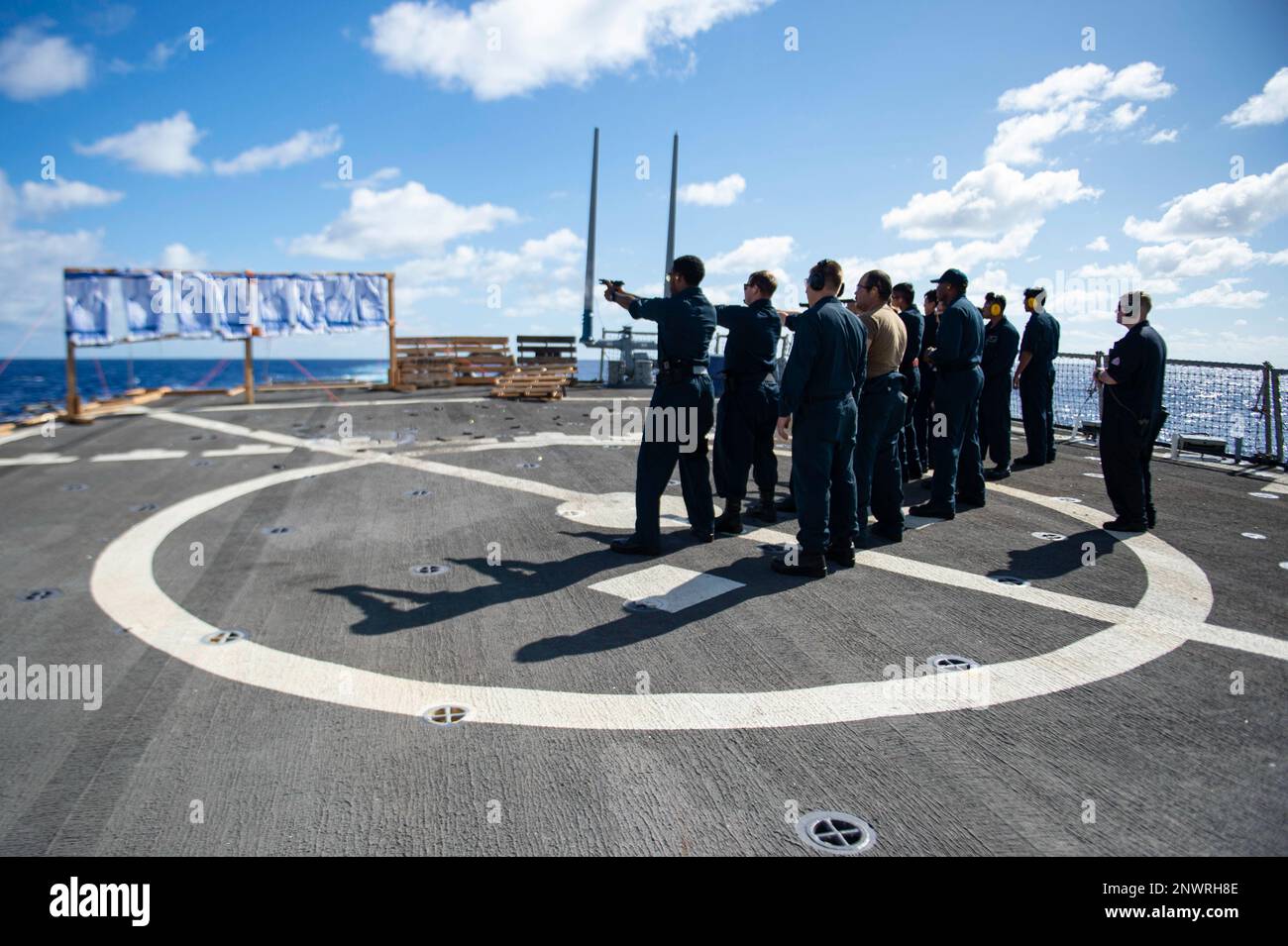 230122-N-NH267-1736 PACIFIC OCEAN (Jan. 22, 2023) U.S. Navy Sailors ...