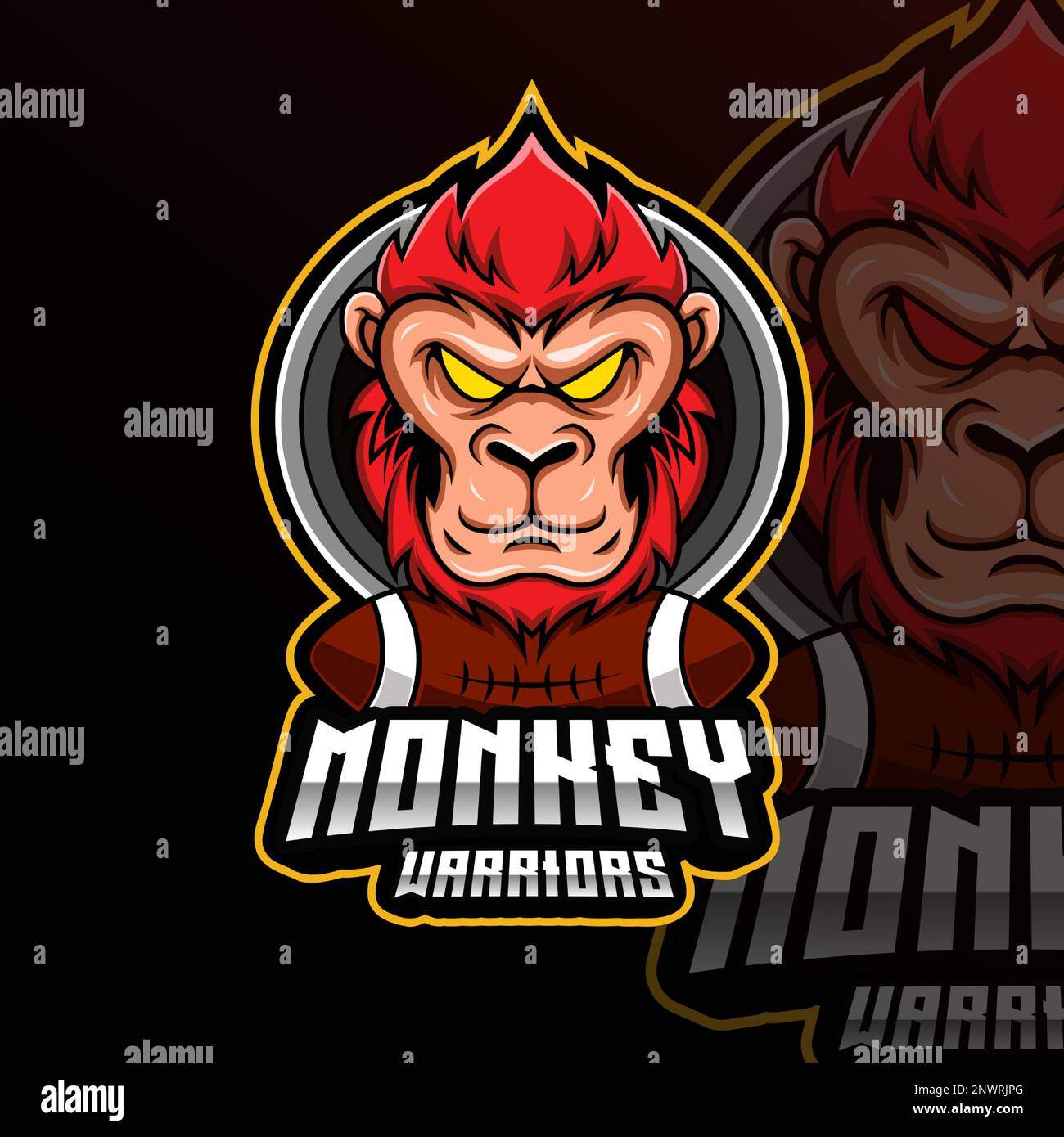 Monkey warriors Stock Vector Images - Alamy