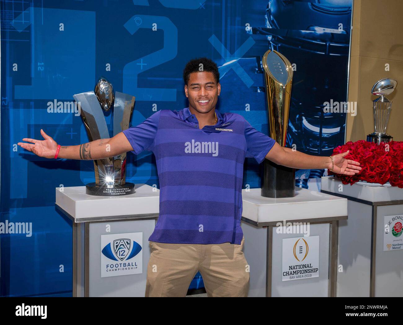 July 25, 2018 Hollywood, CA...Washington defensive back Jojo McIntosh ...