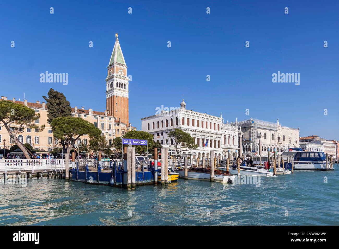 City view with Canale della Giudecca, Campanile di San Marco and ... City view with Canale della Giudecca, Campanile di San Marco and ...