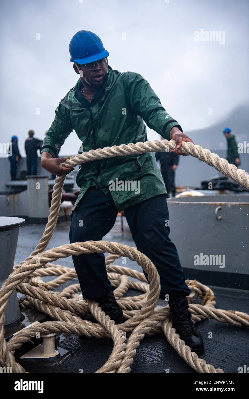 SASEBO, Japan (Jan. 13, 2023) Seaman Detron Dancy, from Laurel, Md ...