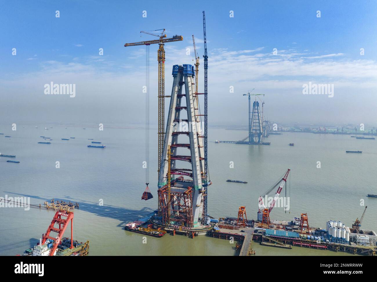 **CHINESE MAINLAND, HONG KONG, MACAU AND TAIWAN OUT** Aerial photo ...