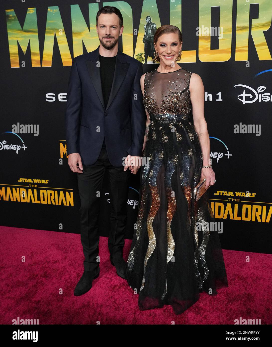 Hollywood, CA, February 28, 2023. (L-R) Robin Gadsby and Katee Sackhoff ...