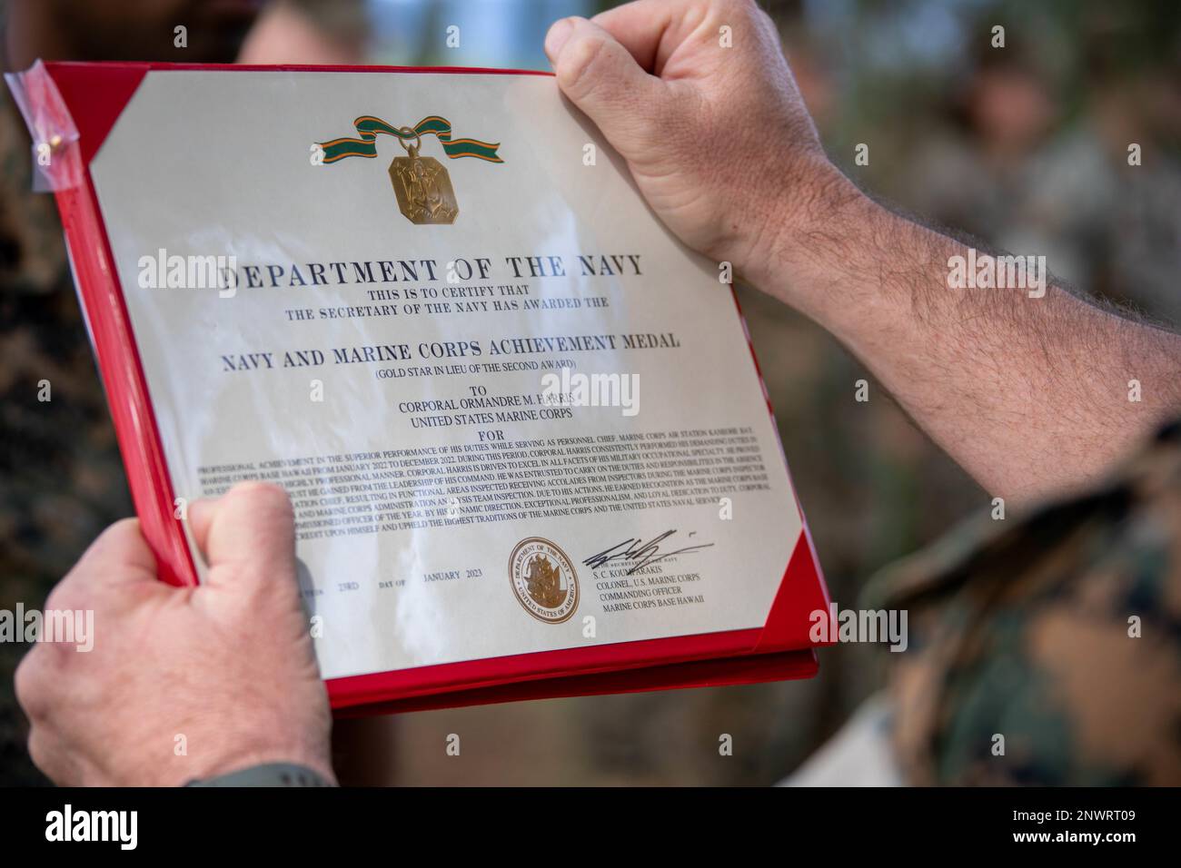 U.S. Marine Corps Sgt. Maj. Joseph Caputo, Marine Corps Base Hawaii Sgt ...