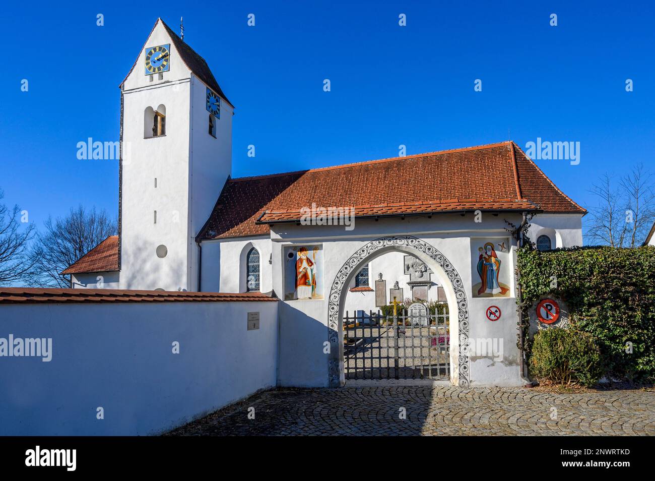 Parish Church of St. Ulrich in Lauben near Kempten, Allgaeu, Bavaria ...