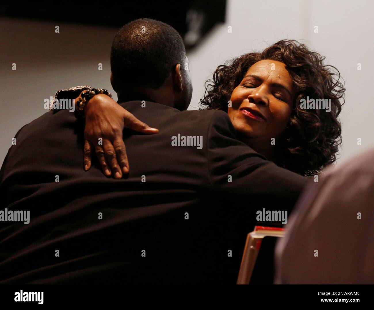 Dallas County District Attorney Faith Johnson hugs Odell Edwards after ...