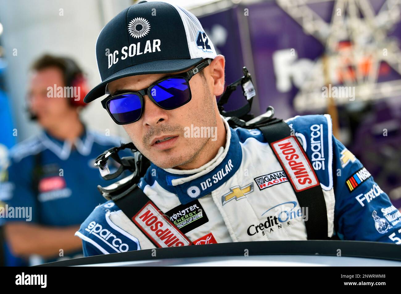 #42: Kyle Larson, Chip Ganassi Racing, Chevrolet Camaro DC Solar during ...