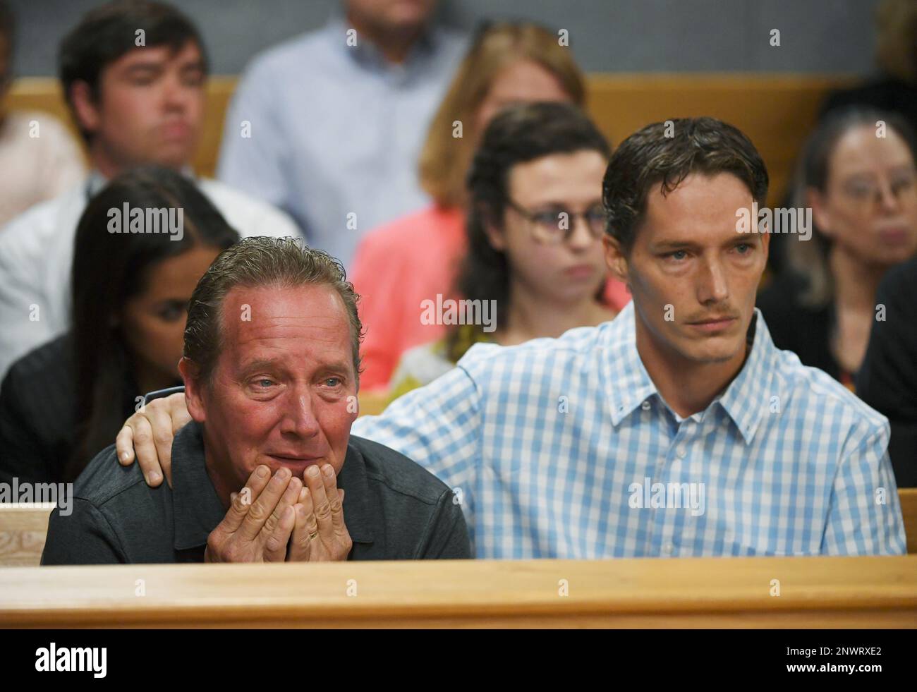 Frank Rzucek the father of Shanann Watts, left, and her brother Frankie ...