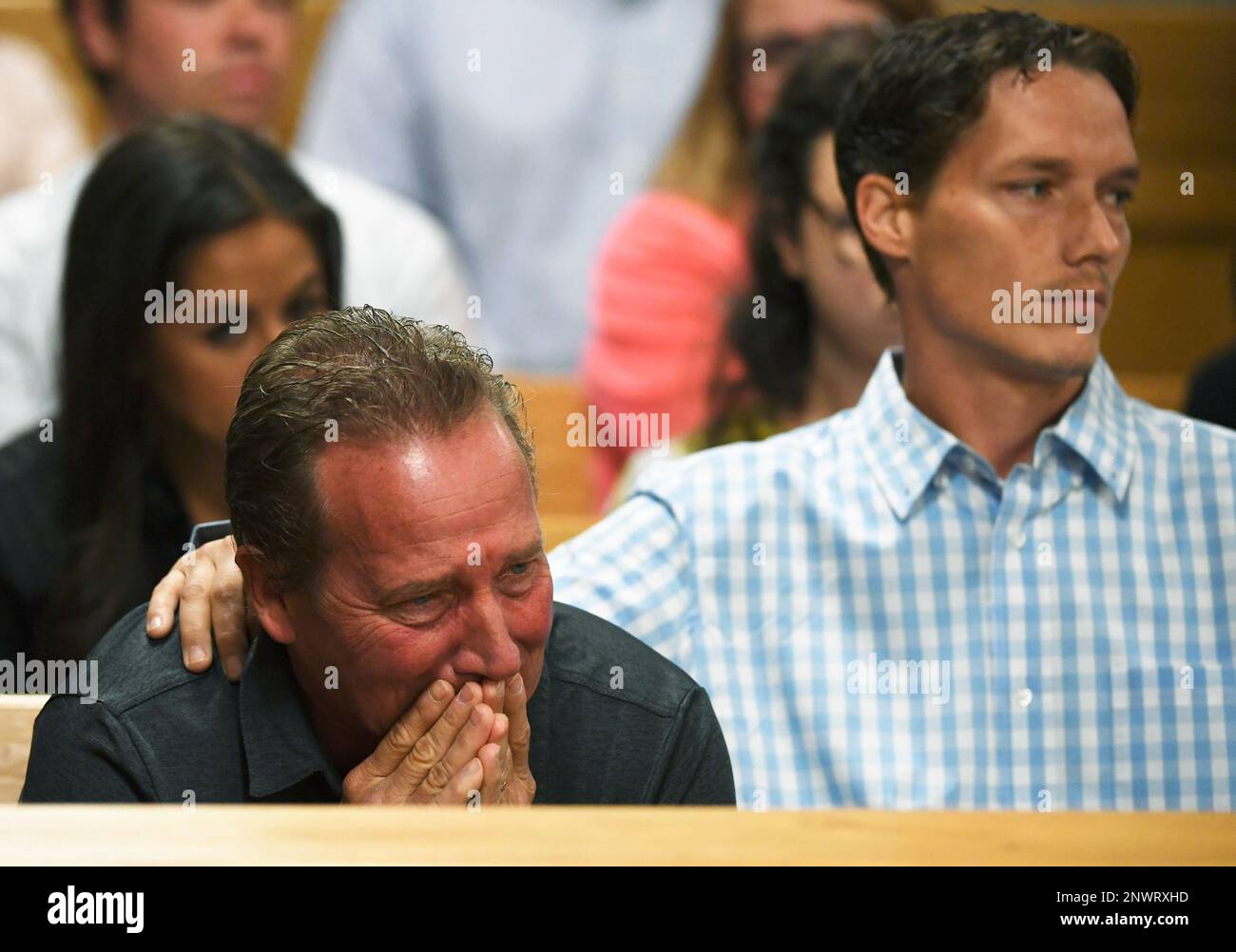 Frank Rzucek the father of Shanann Watts, left, and her brother Frankie ...