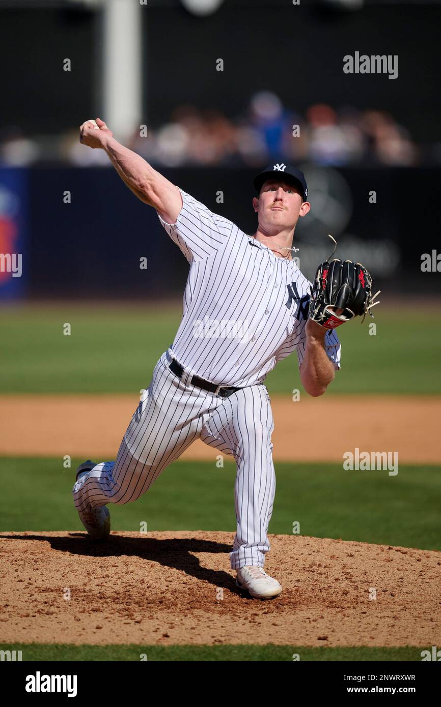New York Yankees pitcher Clayton Beeter (54) during a spring training ...