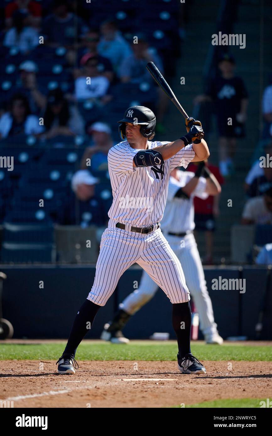 New York Yankees Spencer Jones (50) bats during a spring training ...