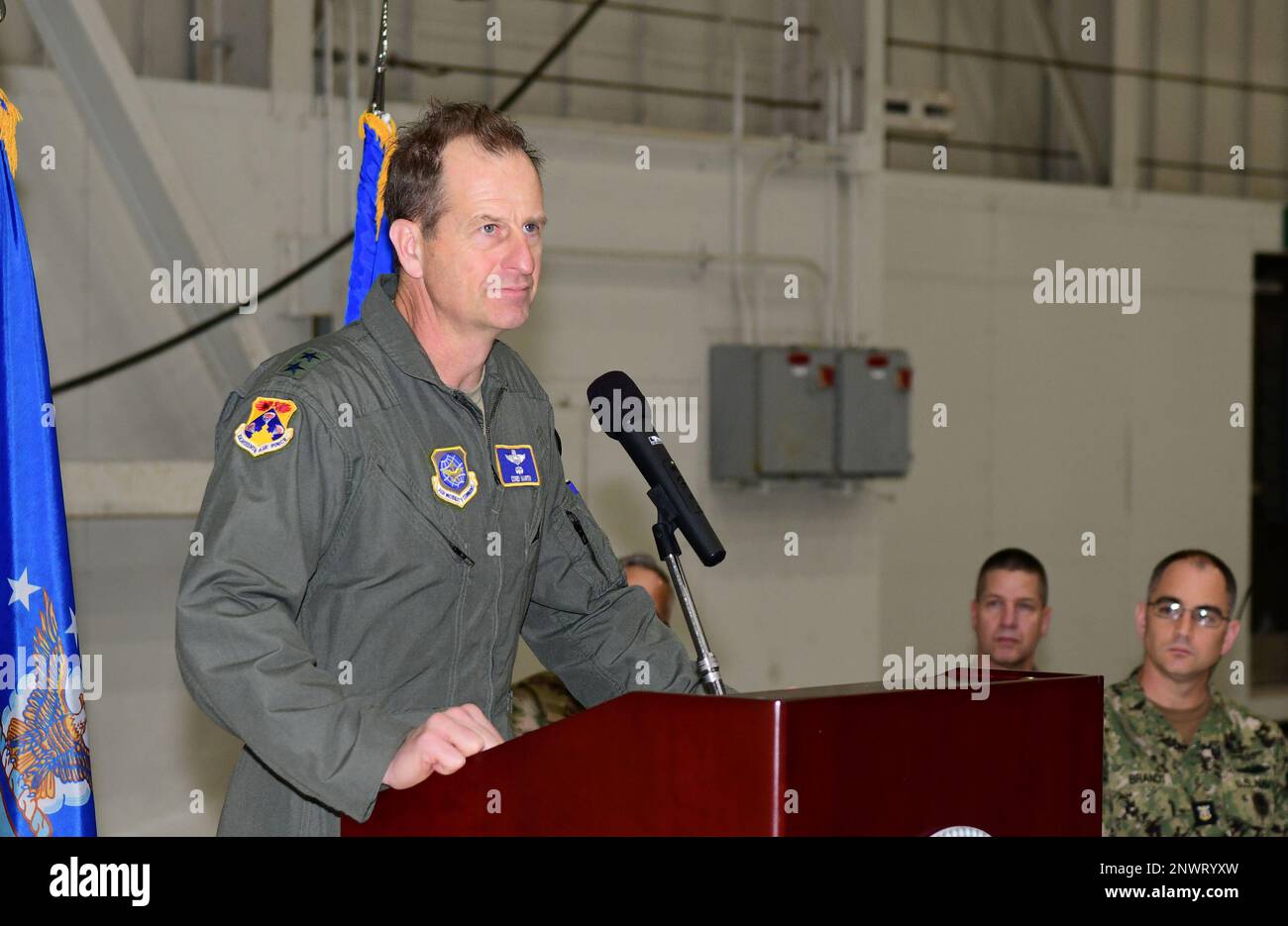U.S. Air Force Maj. Gen. Corey J. Martin, 18th Air Force commander ...