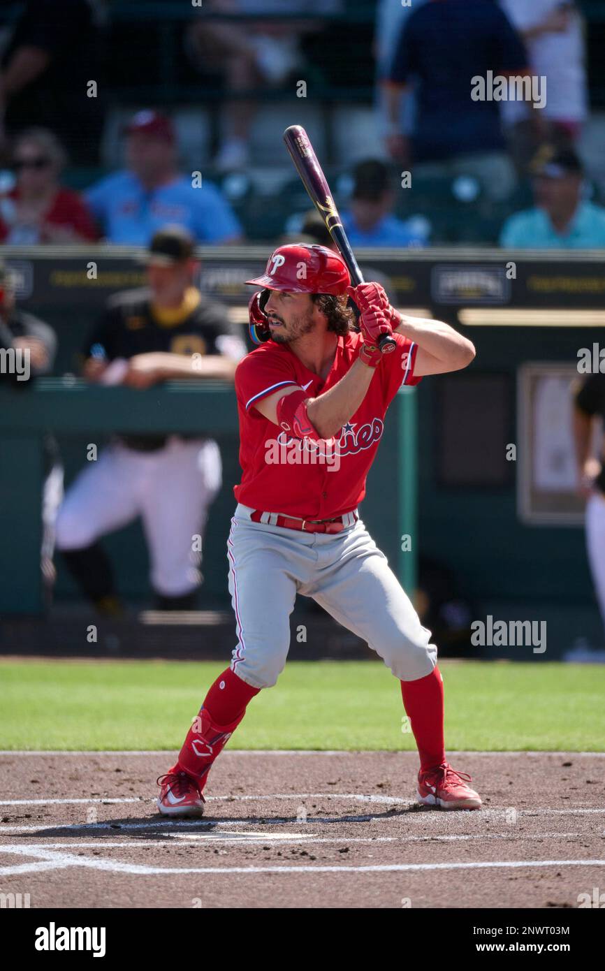 Philadelphia Phillies Garrett Stubbs (21) bats during a spring training ...