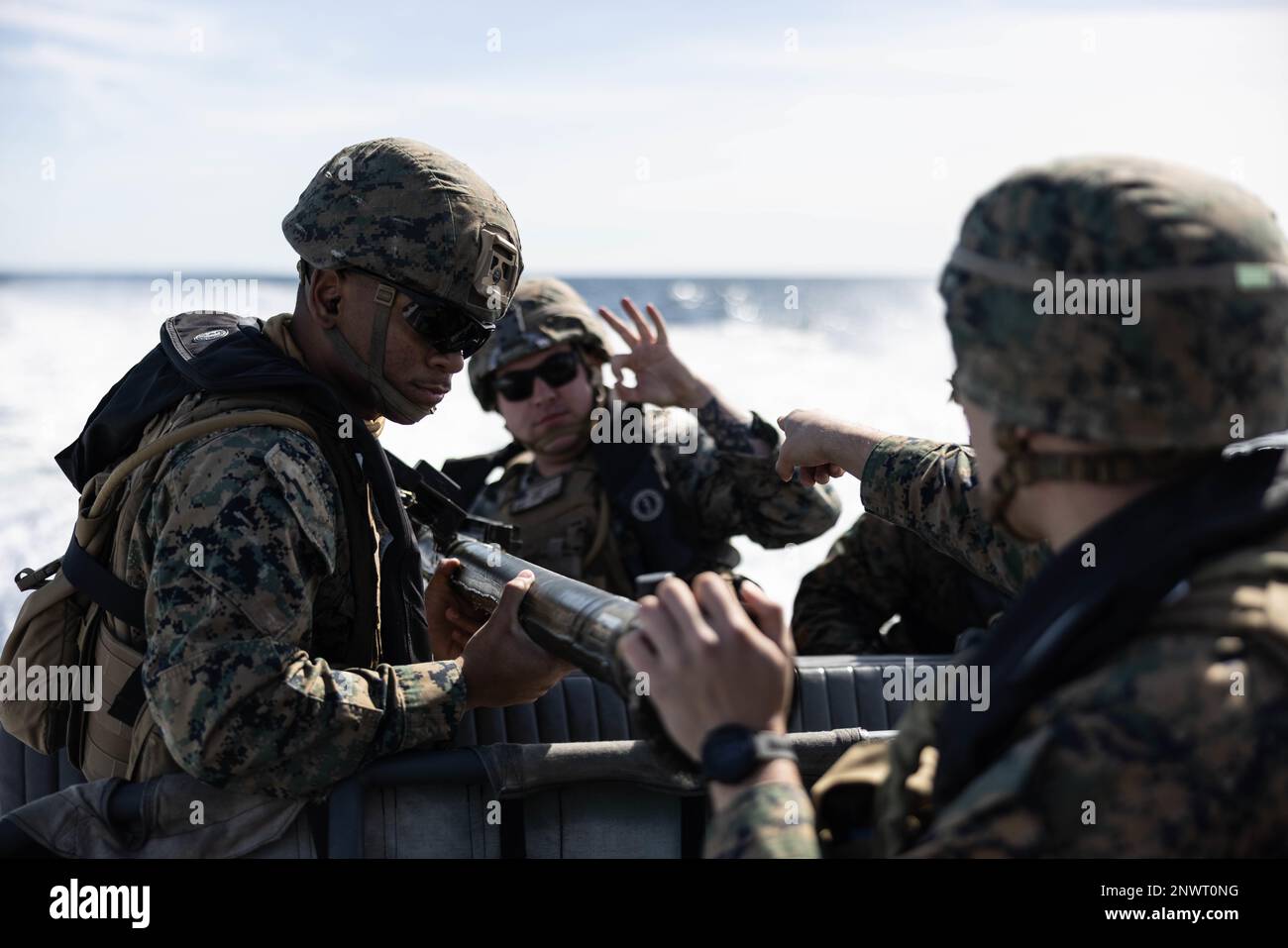 U.S. Marines with 3rd Low Altitude Air Defense Battalion, Marine Air ...