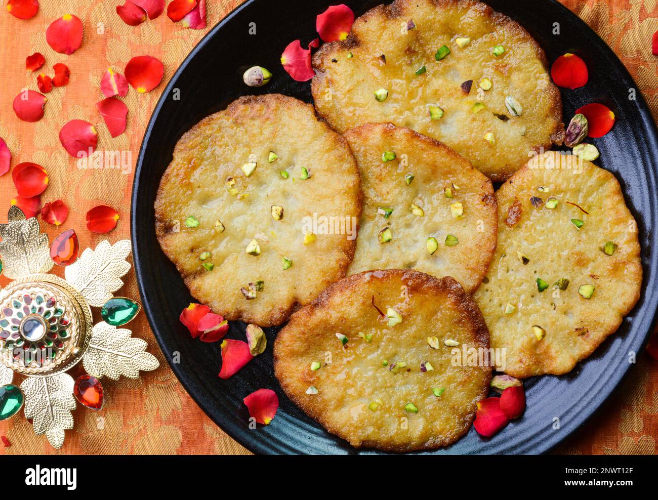 Malpua traditional Indian sweet dish prepared during Indian festivals ...