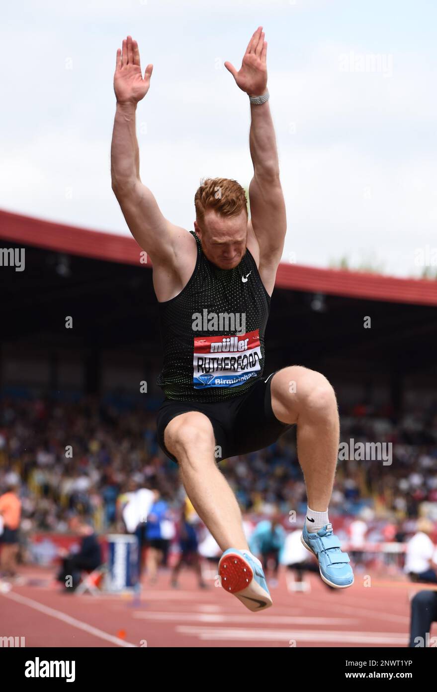 Greg Rutherford (GBR) places eighth in the long jump at 24-4Â½ (7.43m ...