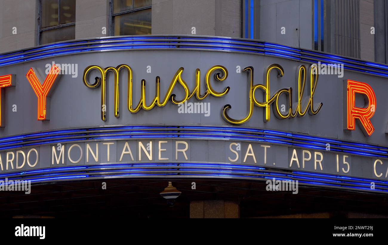 Radio City Music Hall in New York - NEW YORK CITY, USA - FEBRUARY 14 ...