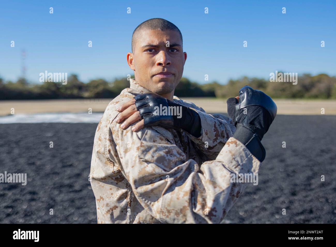 U.S. Marine Corps Recruit Jabbar Anderson with Alpha Company, 1st ...