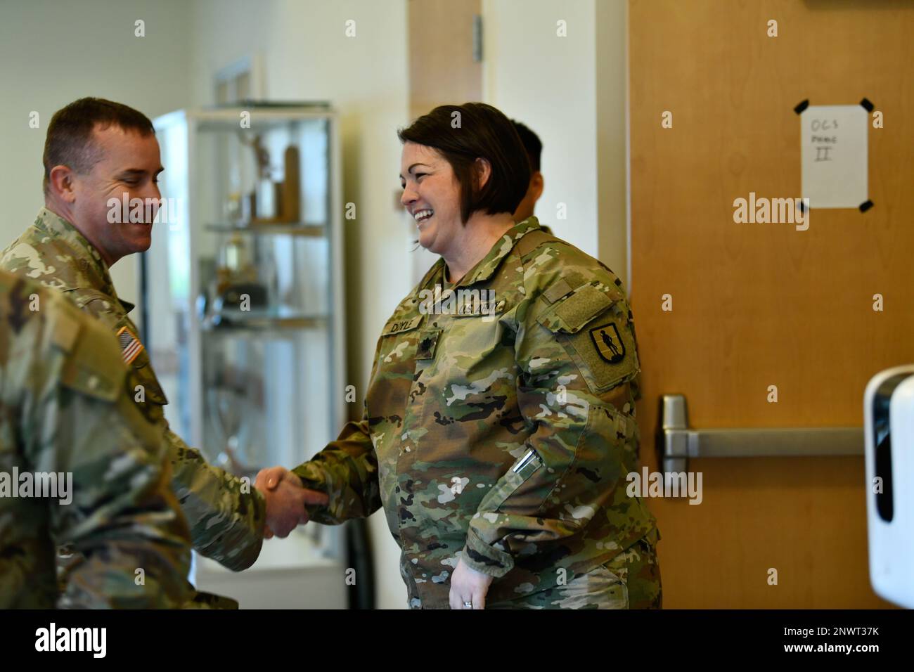 U.S. Army Col. Amanda Doyle, deputy commander of the 205th Regiment ...