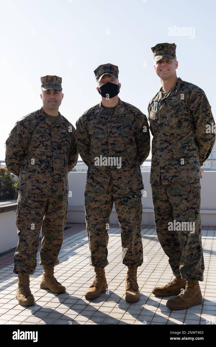 From left, U.S. Marine Corps Sgt. Maj. Christpoher Amancio, the Marine ...