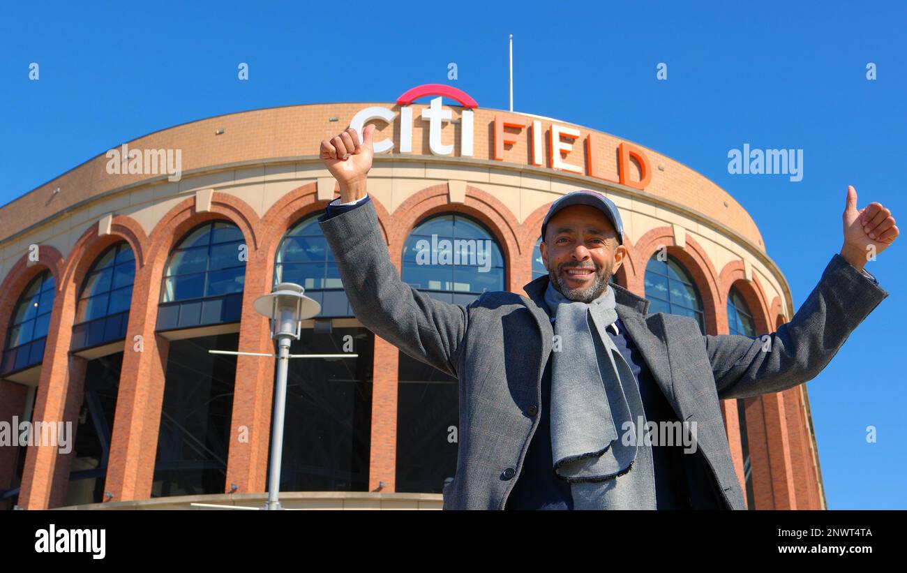 Mets Fan at the Citifield Stadium New York - NEW YORK, USA - FEBRUARY ...