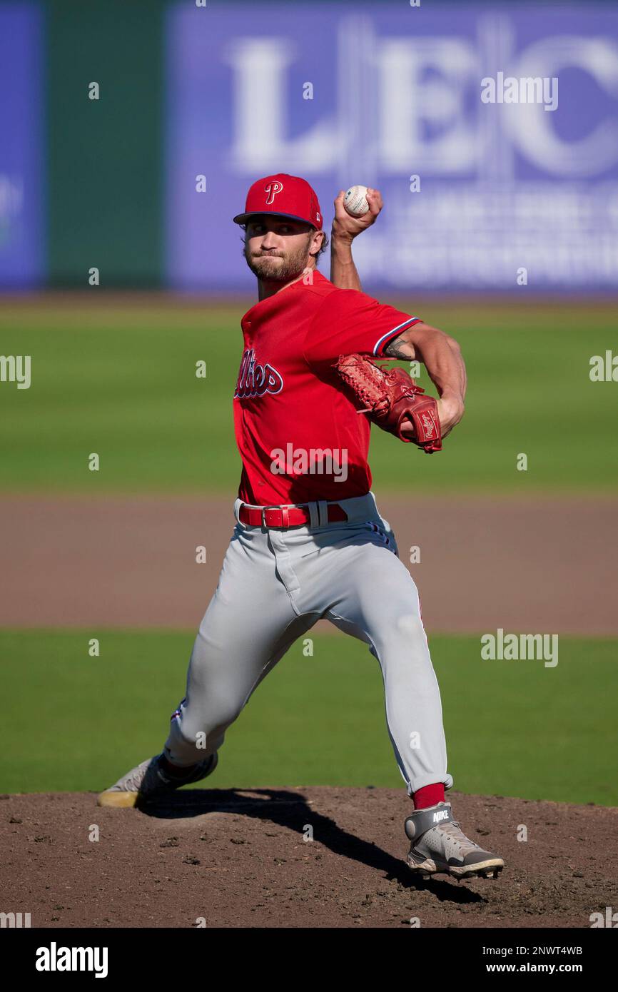 Philadelphia Phillies pitcher Andrew Schultz (30) during a spring ...