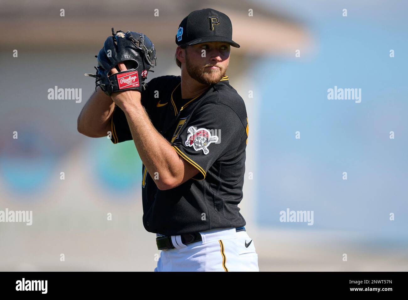Pittsburgh Pirates pitcher Carmen Mlodzinski (71) during a spring ...