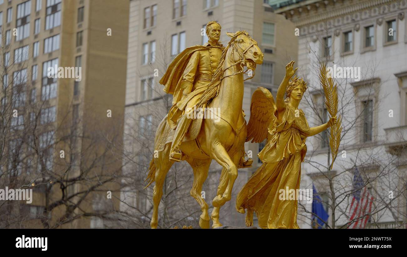 General William Tecumseh Sherman Monument in Manhattan - NEW YORK CITY ...