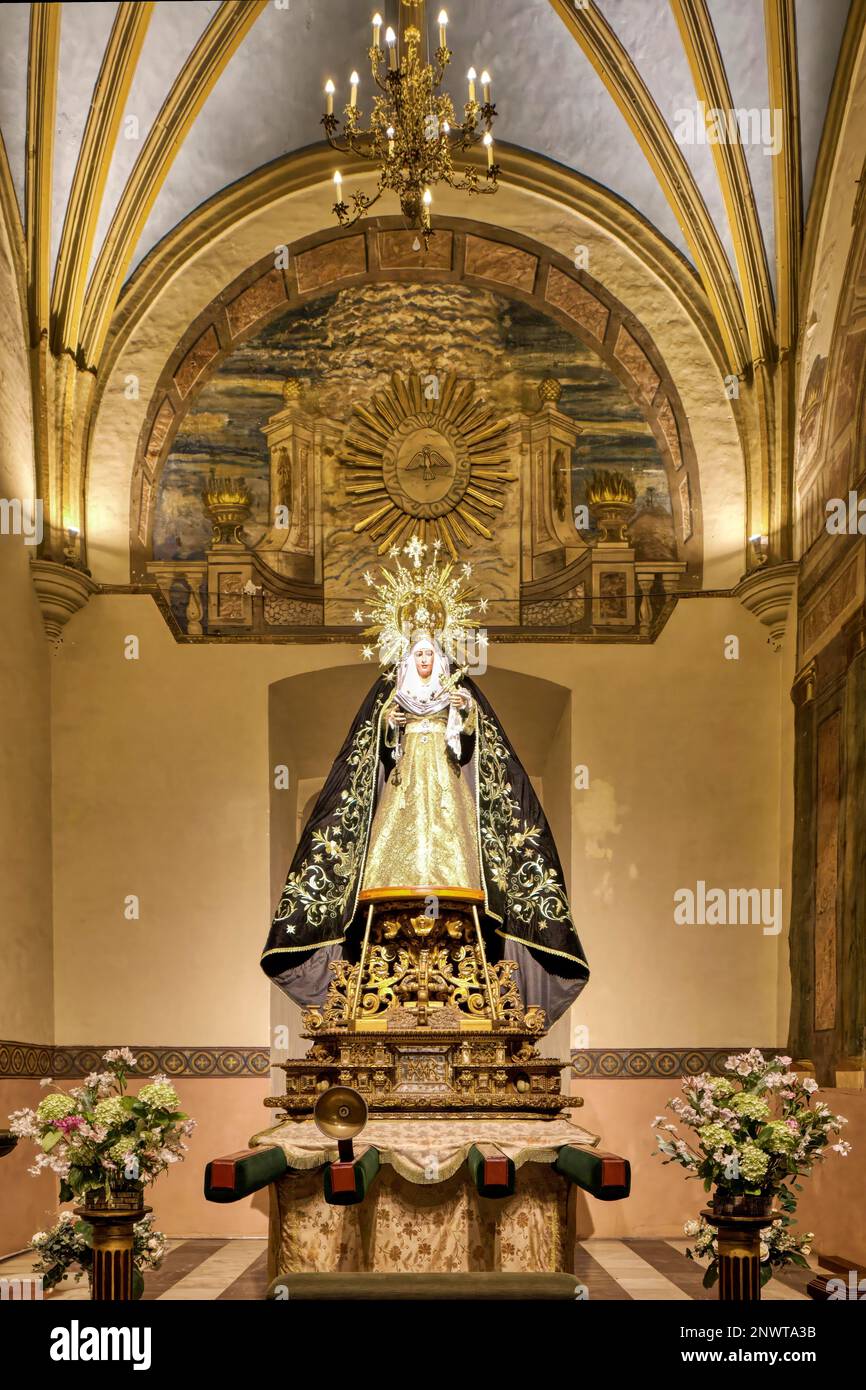 Basilica Metropolitan Cathedral of Lima, Virgin Mary statue, Lima, Peru ...