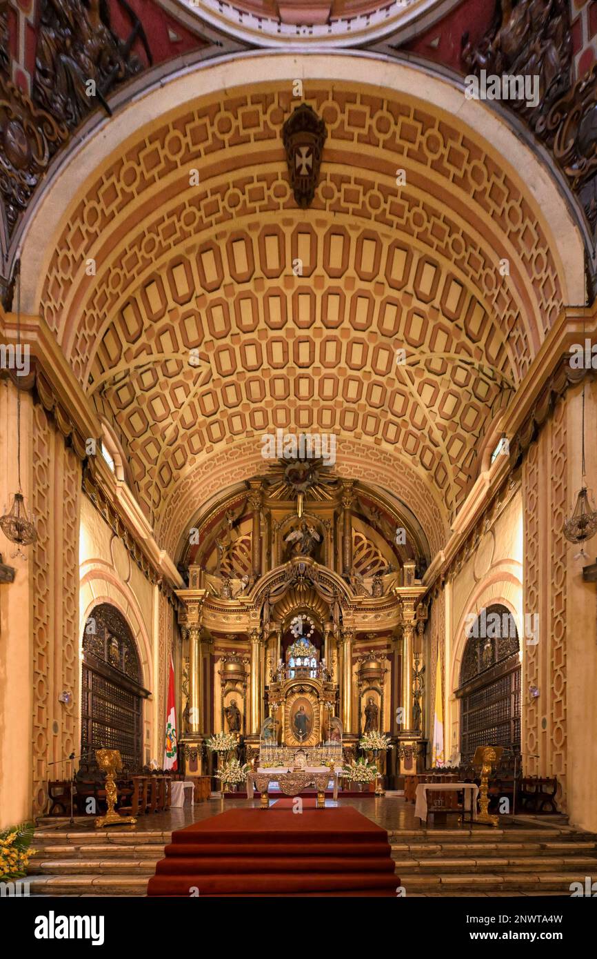 Basilica and Convent of the Virgin of Mercy, Choir, Lima, Peru Stock ...