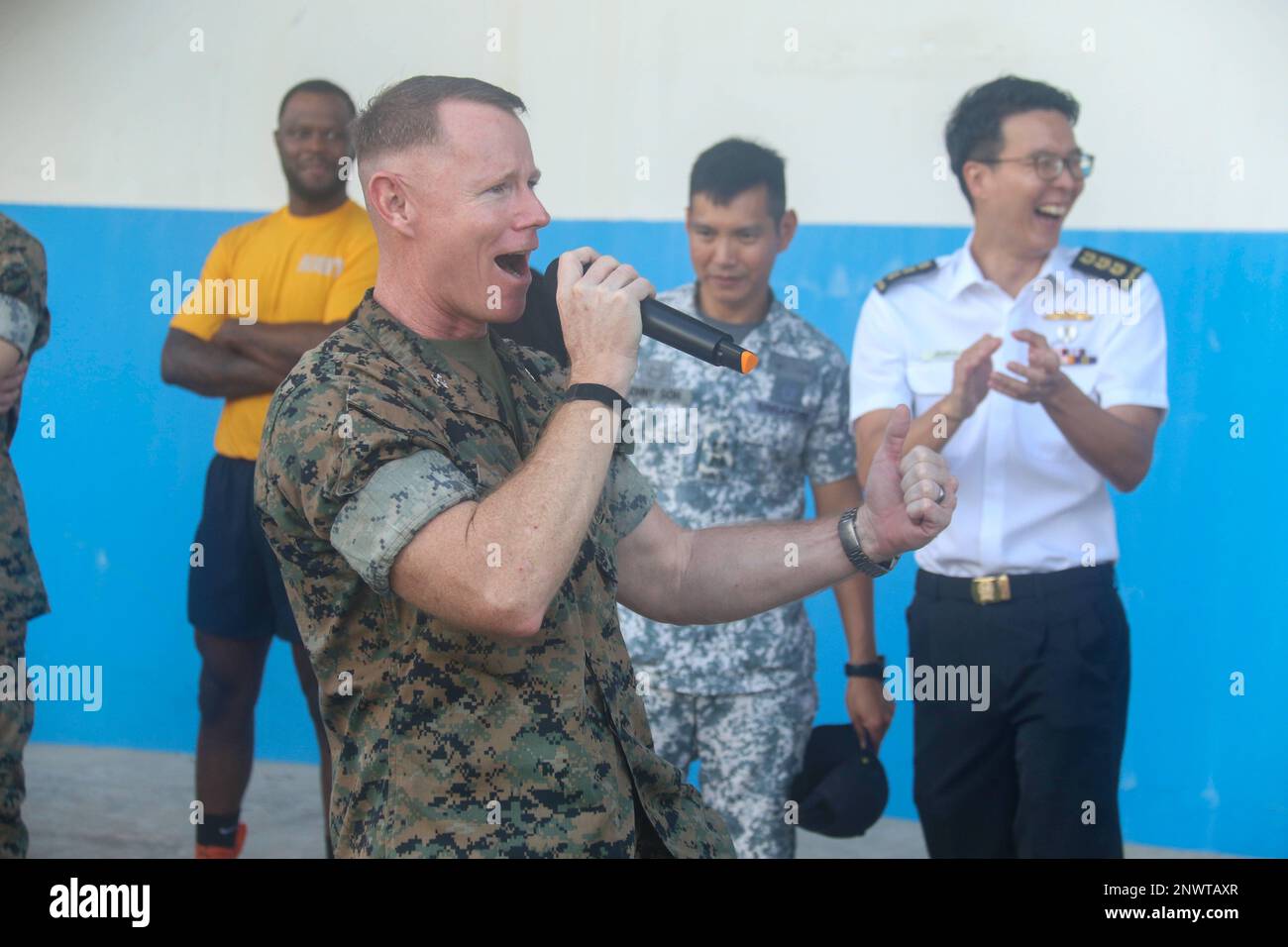 SINGAPORE (Jan. 10, 2023) U.S. Maine Corps Col. Samuel Meyer ...