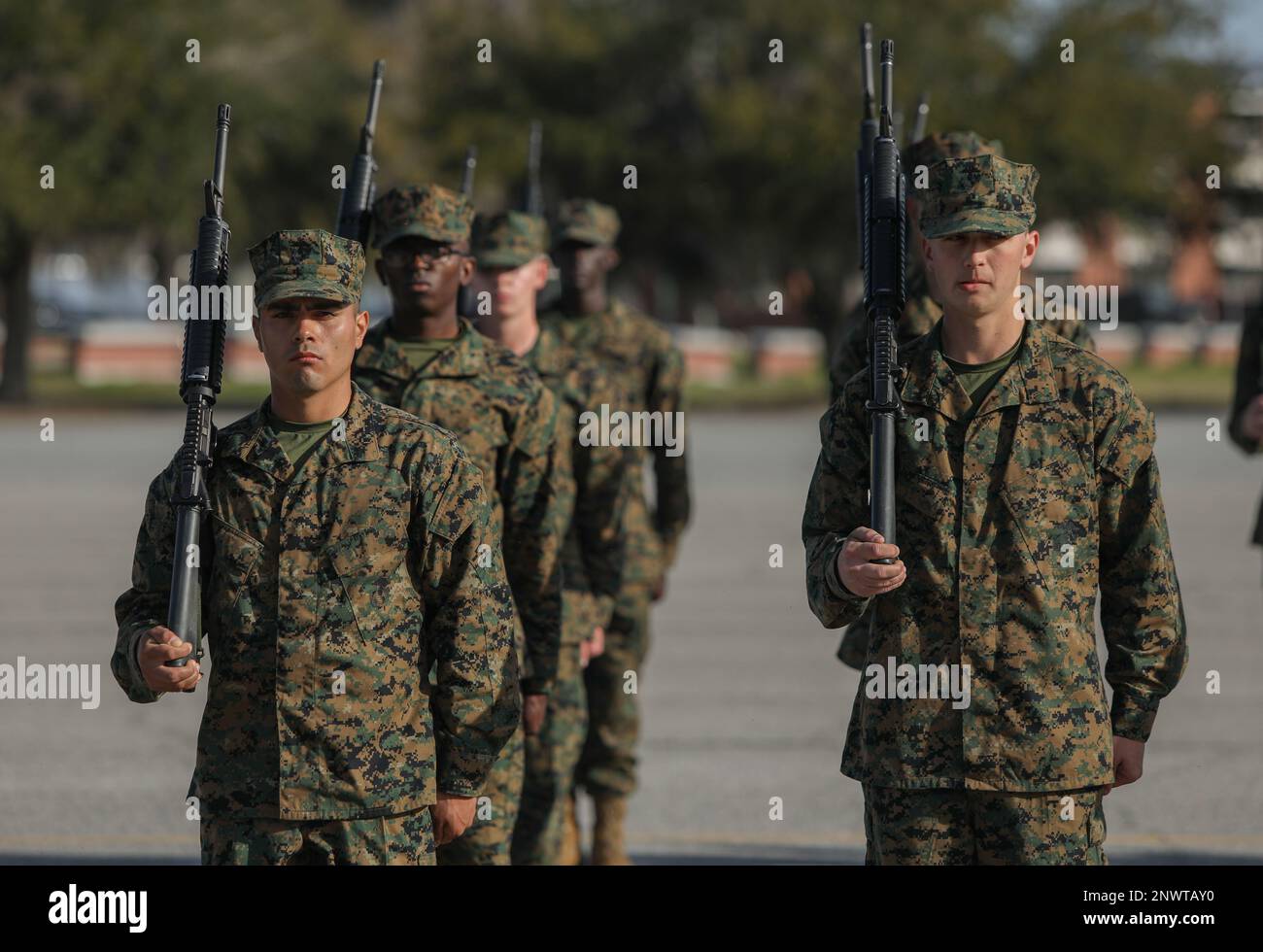 Recruits from Hotel Company, 2nd Recruit Training Battalion ...