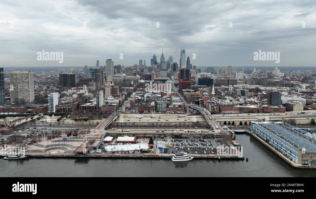 Aerial view philadelphia skyline in hi-res stock photography and images ...