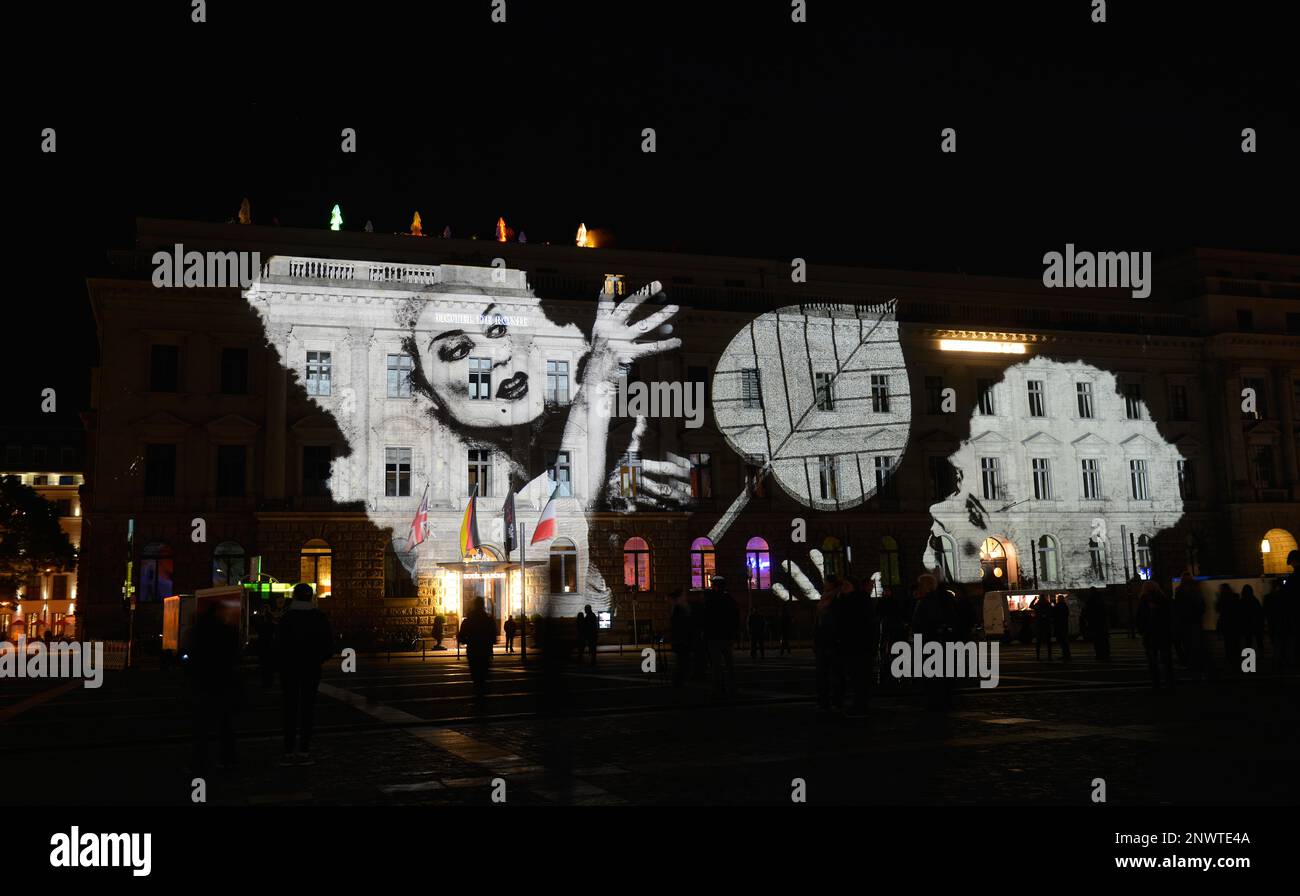 Festival of Lights, Hotel de Rome, Bebelplatz, Mitte, Berlin, Germany ...
