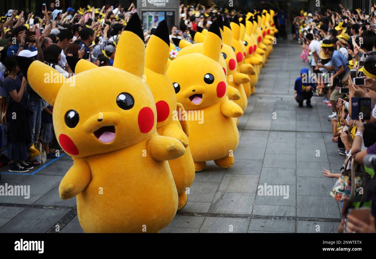 The annual summer event "Pikachu Outbreak!" is held in Yokohama City ...