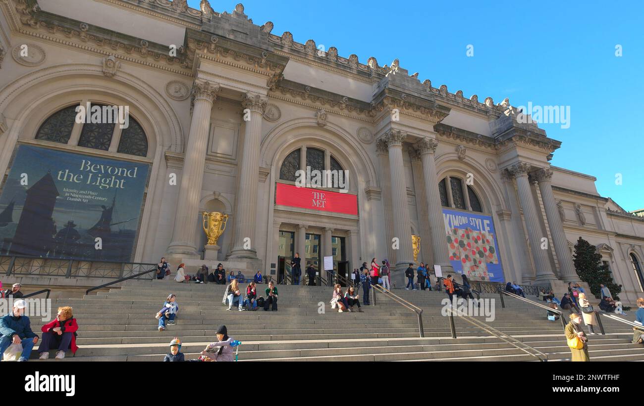 Metropolitan Museum in New York - NEW YORK, USA - FEBRUARY 14, 2023 ...